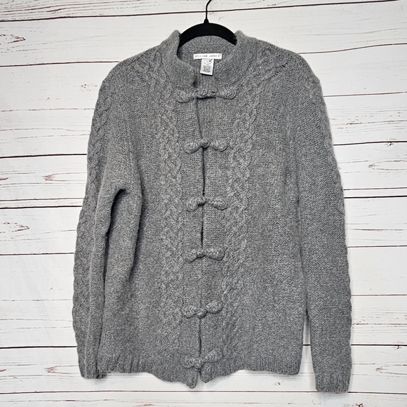 Jillian Jones | Sweaters | Jillian Jones Gray Lambswoolangora Blend ...